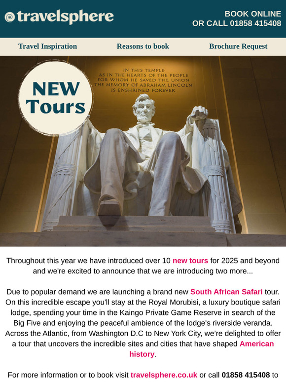 Travelsphere: Brand new tours from Travelsphere | Milled