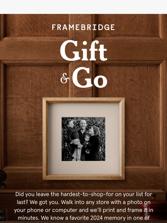 Framebridge: Last minute, one-of-a-kind gifts | Milled
