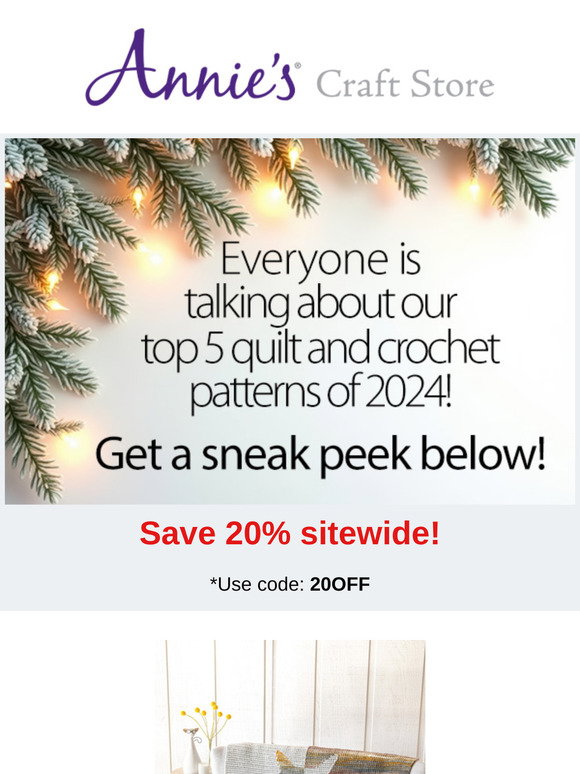 Annie's: Our TOP 2024 patterns revealed ... | Milled