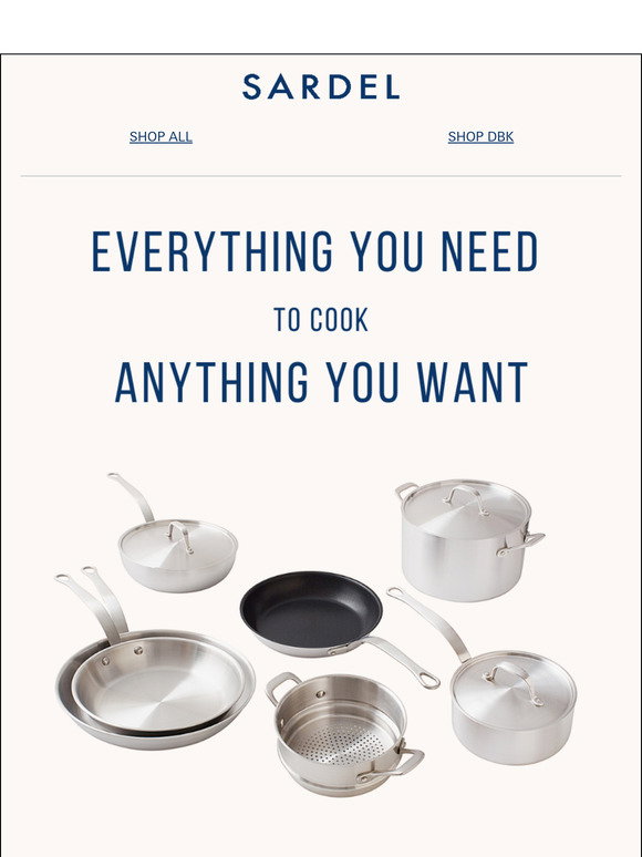 Sardel: Cookware, Built to Tackle Everything | Milled