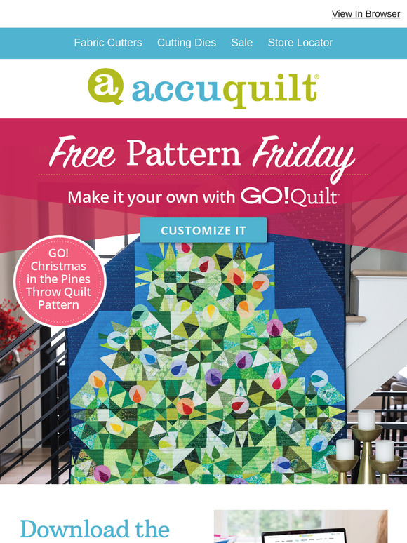 AccuQuilt: FREE Pattern Friday is Here: GO! Christmas in the Pines ...