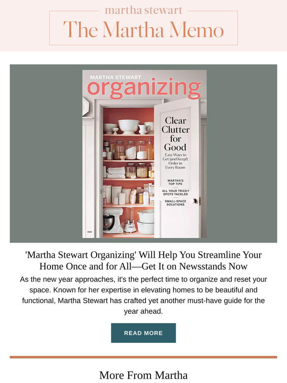 Martha Stewart: Martha Stewart's New Organizing Magazine Is Here | Milled