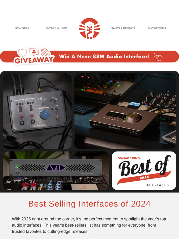 Vintage King Audio: Vintage King’s Top Interfaces Of 2024 | Milled