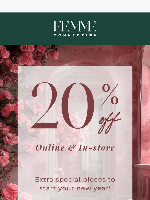 Femme Connection: 20% off Everything l Online & In-store | Milled