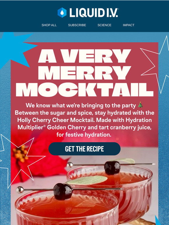 Liquid IV: The Holly Cherry Mocktail 🍒 | Milled