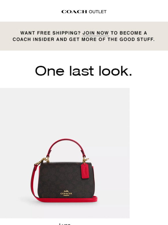 Coach: You've Earned It! Click To Make The Lysa Top Handle Bag In ...