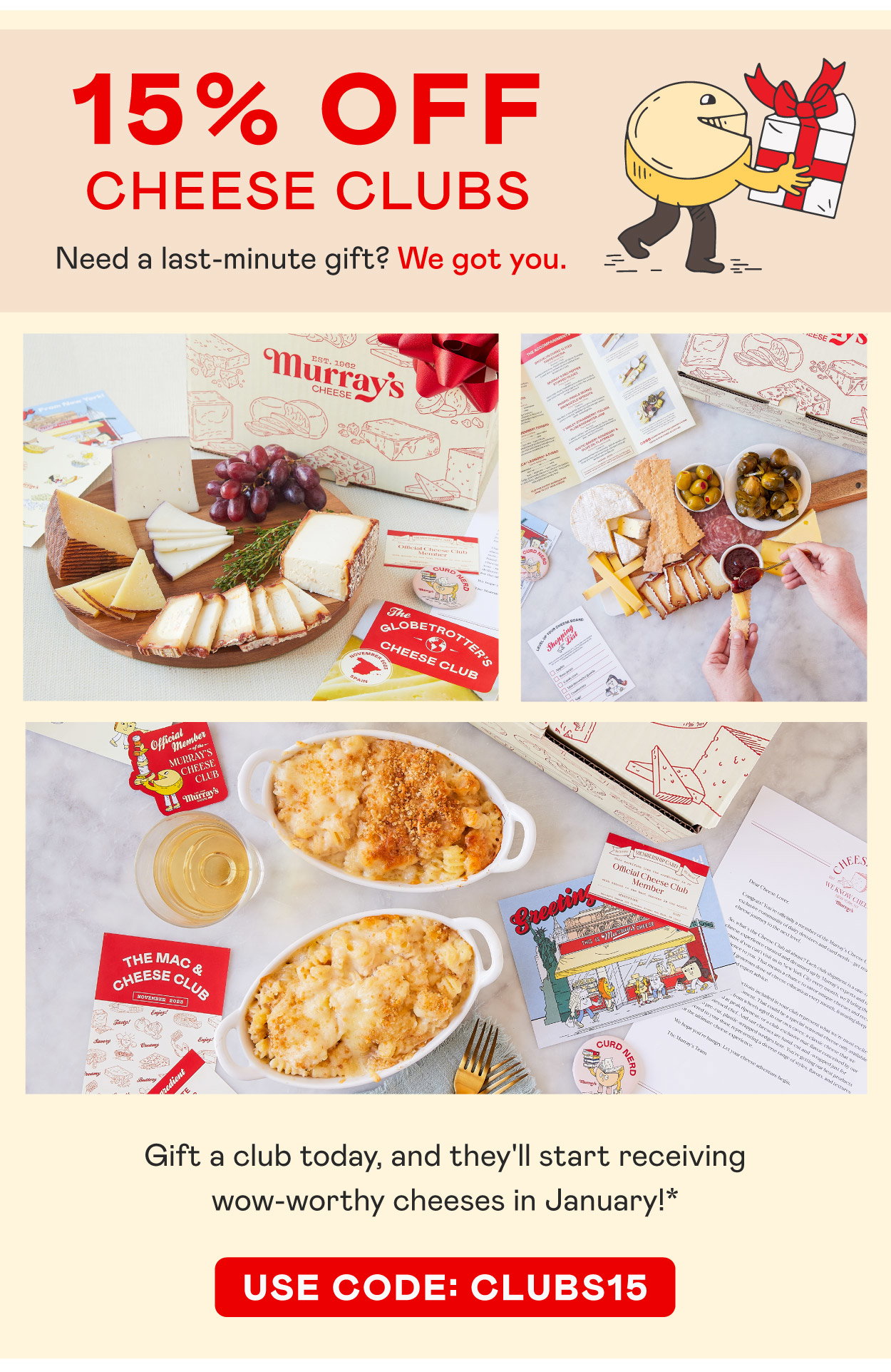 Murray's Cheese: Still Gifting? Get 15% Off Cheese Clubs | Milled