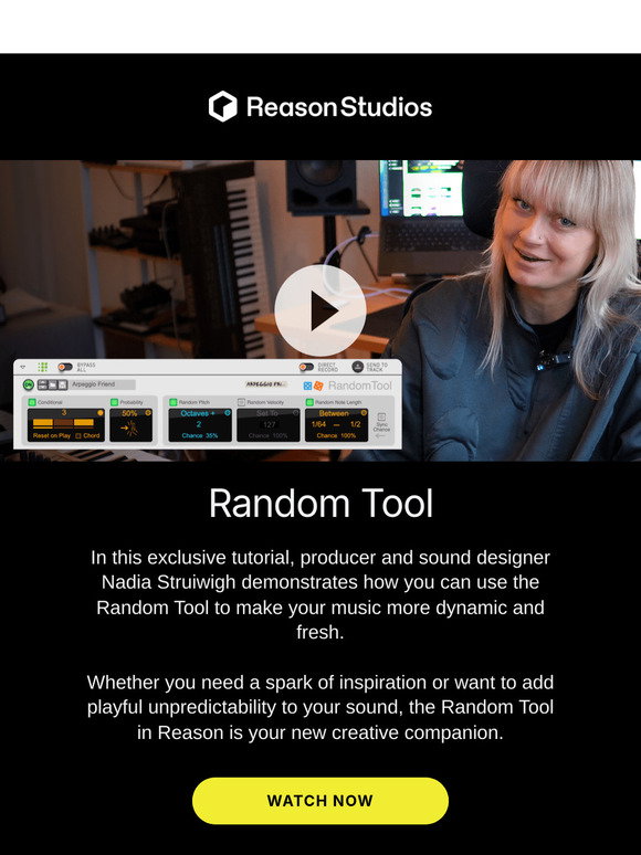 Reason Studios: Meet the new Random Tool in Reason 13.1 | Milled