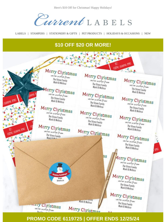 Current Labels: Christmas Sitewide Sale is Here | Milled