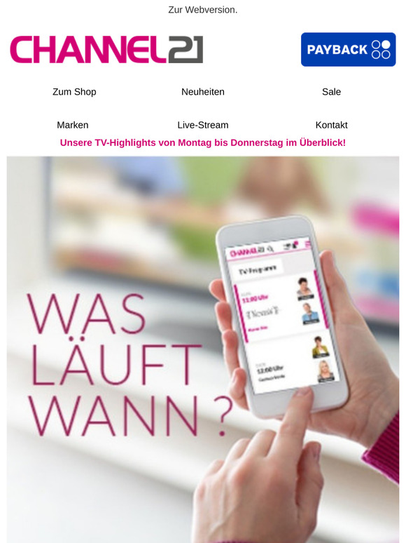 CHANNEL21: Was läuft wann? | Milled