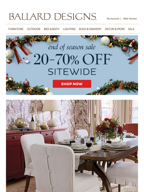 Ballard Designs: Dinner time just got an upgrade. | Milled