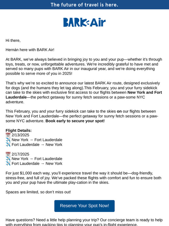 BarkBox: New opportunities to fly BARK Air in 2025 ️ | Milled