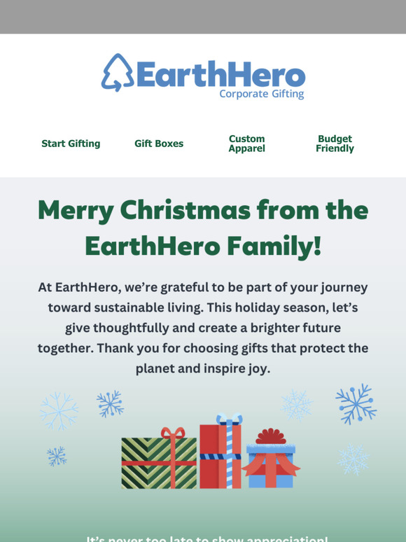 EarthHero: 🌟 Merry Christmas from EarthHero Corporate Gifting! | Milled
