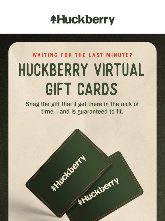 Huckberry: The Only Gift Faster Than Santa | Milled