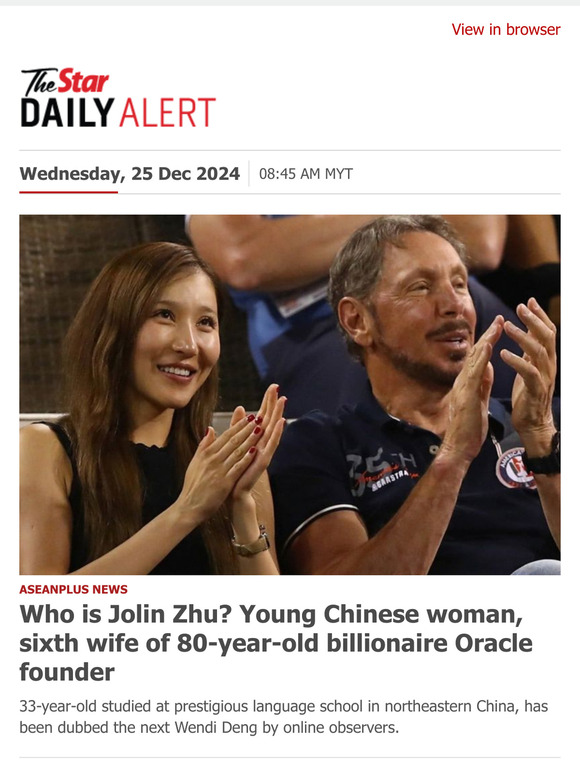 The Star: Who is Jolin Zhu? Young Chinese woman, sixth wife of 80-year ...
