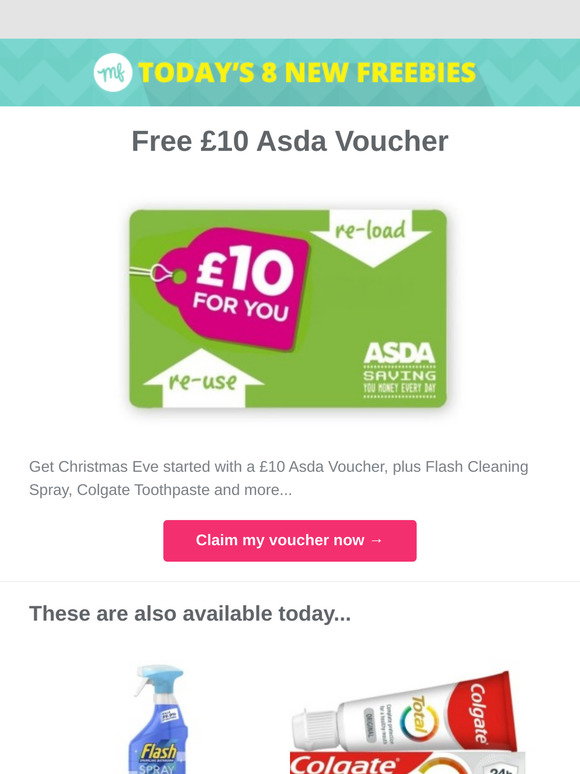 MagicFreebies: Free £10 Asda Voucher | Milled