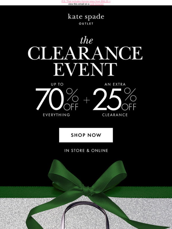 Kate Spade New York: Save an extra 25% on clearance styles! | Milled