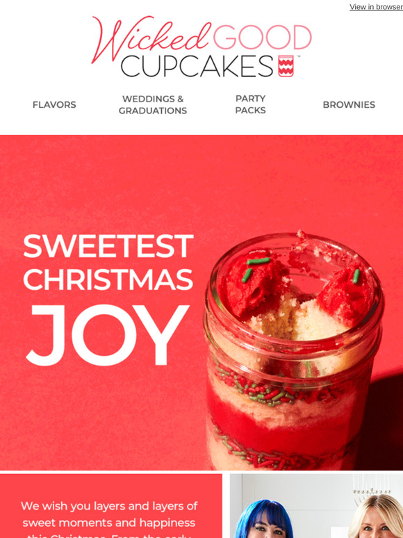 Wicked Good Cupcakes: Wishing you a very sweet Merry Christmas! | Milled