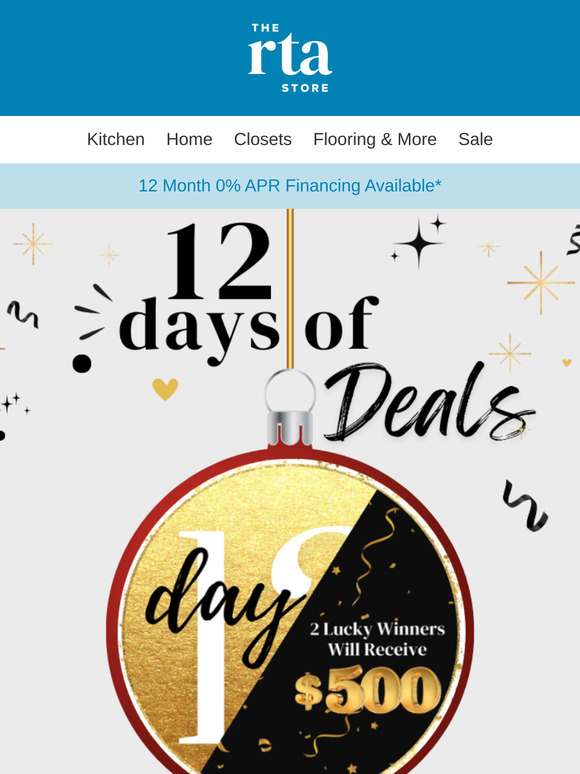 The RTA Store: IT'S HERE! Your 12th Deal: 2 Customers are getting a ...