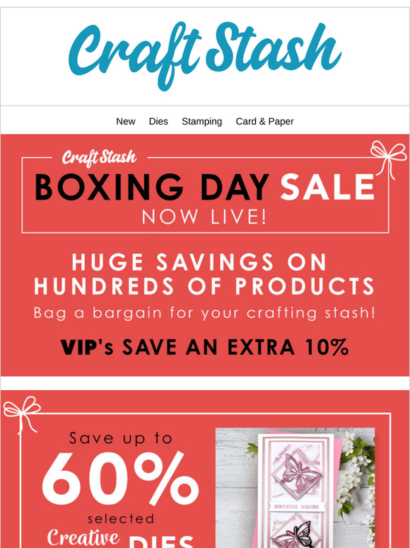 Craft Stash: OUR BOXING DAY SALE IS NOW ON 🤩🏷️ | Milled