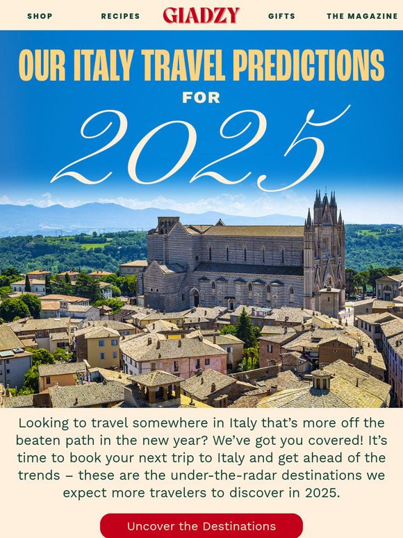 Giadzy: Italy's trending travel spots for 2025 | Milled