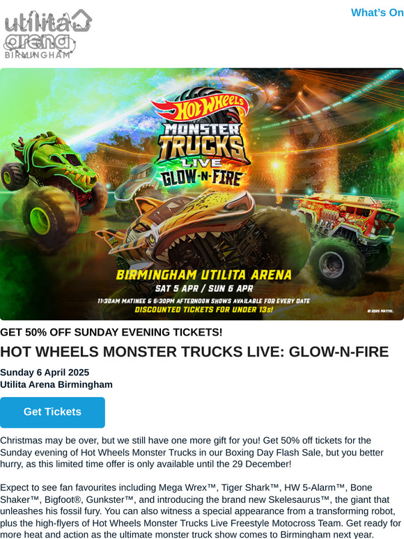 The Ticket Factory: We're all fired up 🔥! Get 50% off Hot Wheels ...
