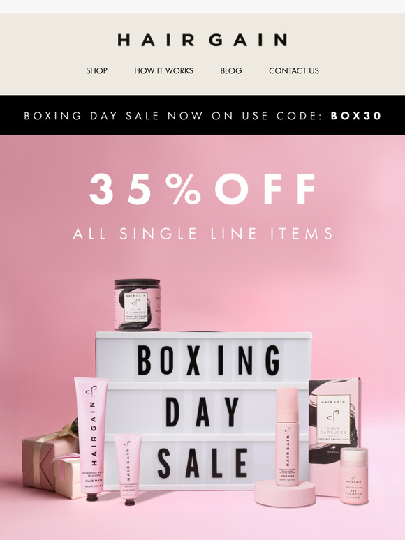 Hair Gain: 35% OFF all single line items at Hair Gain 🚨 | Milled