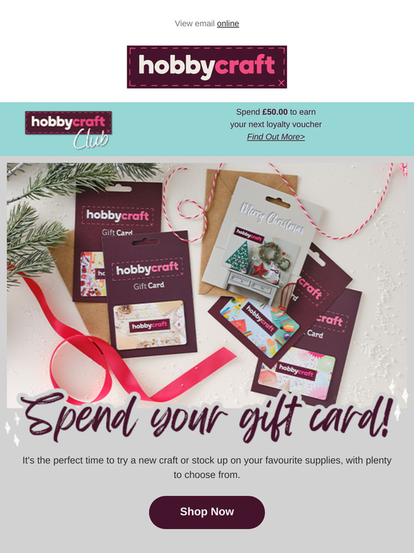 Hobbycraft: Spend your gift card your way! | Milled