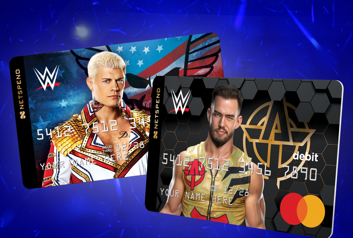 WWE Shop: NEW! Austin Theory and Cody Rhodes Netspend Prepaid ...