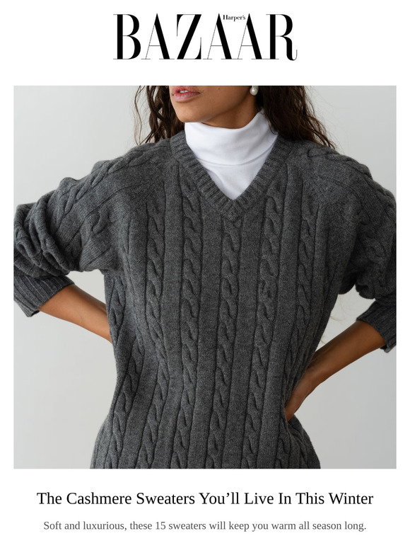 Harper's Bazaar: The Cashmere Sweaters You’ll Live In This Winter | Milled