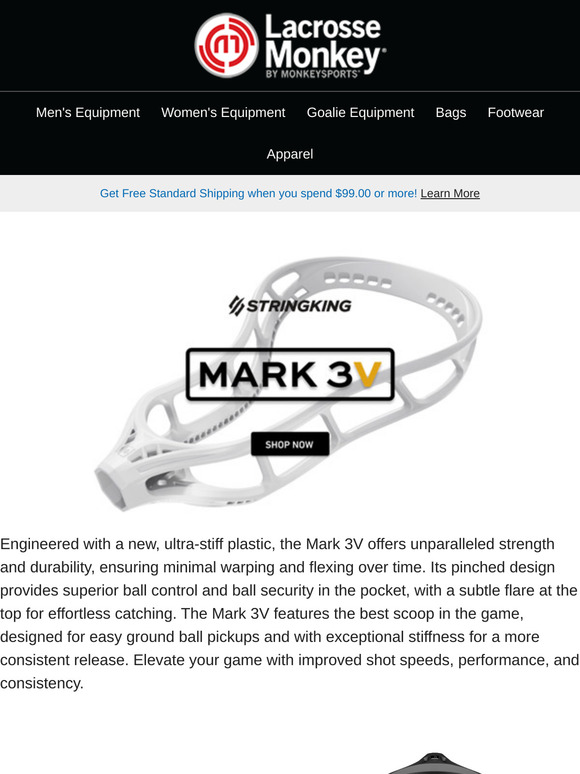 Lacrosse Monkey: 🏆 The StringKing Mark 3V in White Has Landed – Grab ...