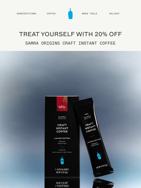 Blue Bottle Coffee: Last Chance: Save 20% on Samra Origins Craft ...