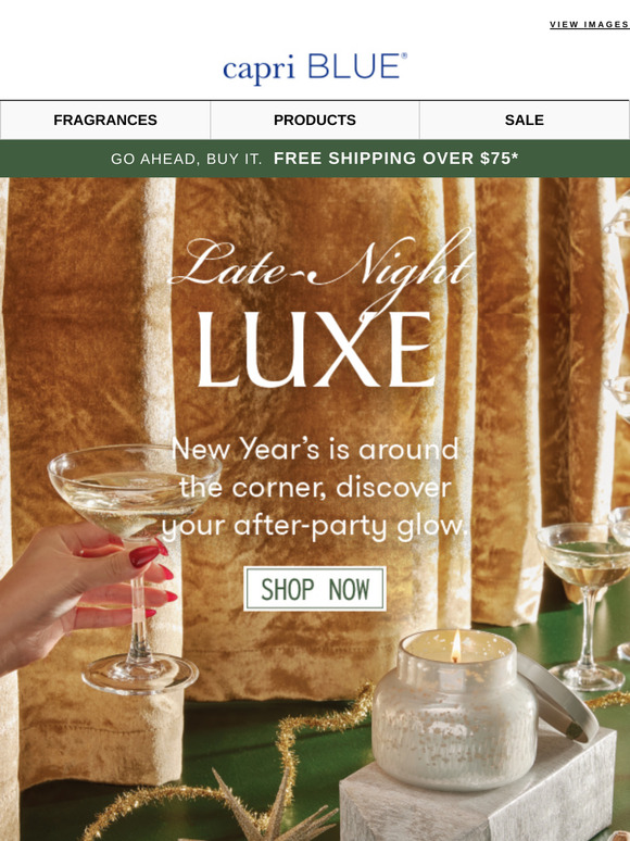 Capri Blue: Dress Code: Late-Night Luxe | Milled