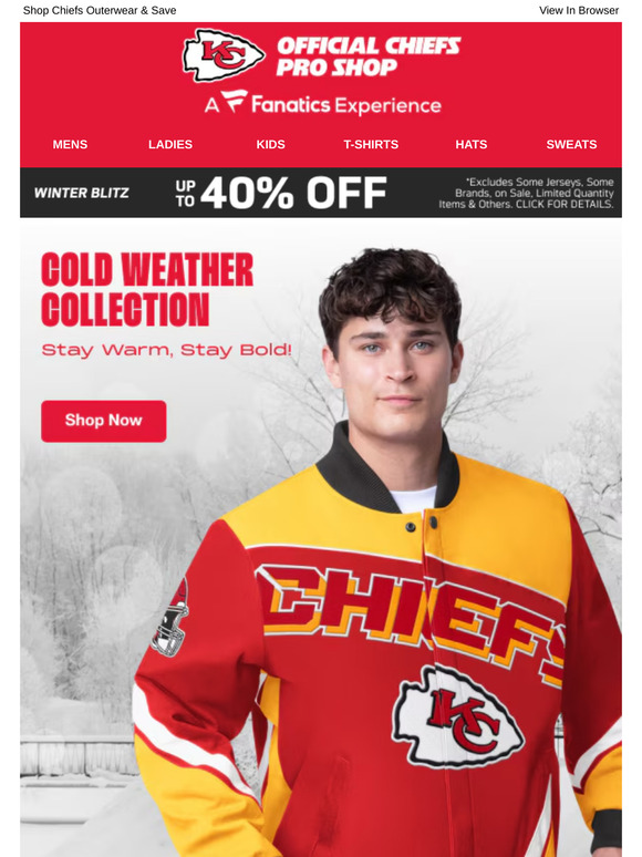 Kansas City Chiefs: Up To 40% Off Cozy Styles For Cold Days! | Milled