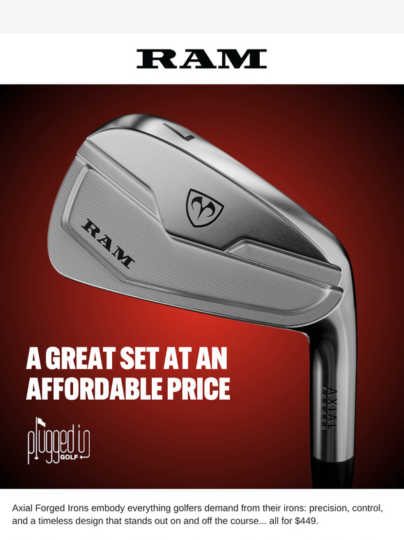 Ram Golf: Everyone Is Buzzing About Our Axial Forged Irons | Milled