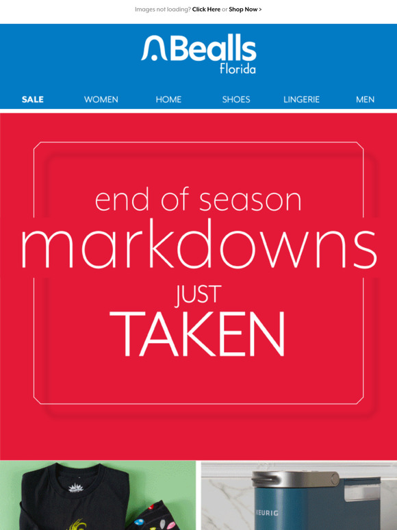 Bealls: End of season clearance going on now! | Milled