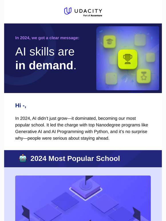 Udacity: 2024 Highlights: AI Was Huge | Milled