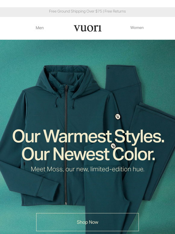 Vuori: New Color Drop: The Chilled Out Collection | Milled