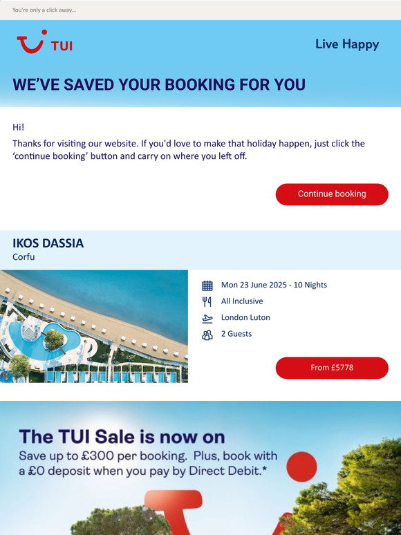 TUI: Don't miss out on your perfect trip | Milled