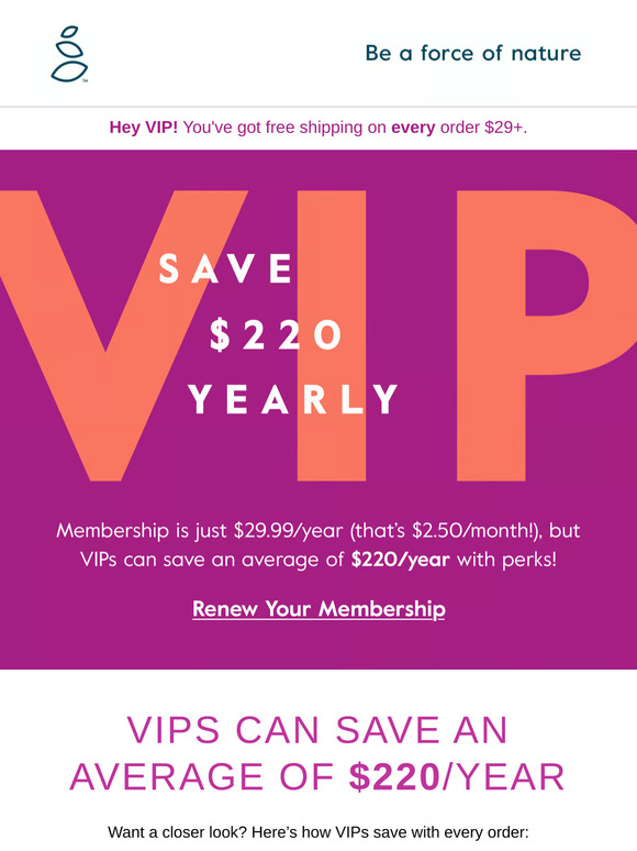 Grove Collaborative: Your VIP membership ends soon 🏃‍♀️ | Milled