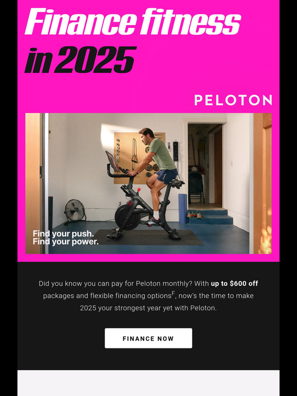 Peloton: Finance your 2025 fitness journey | Milled