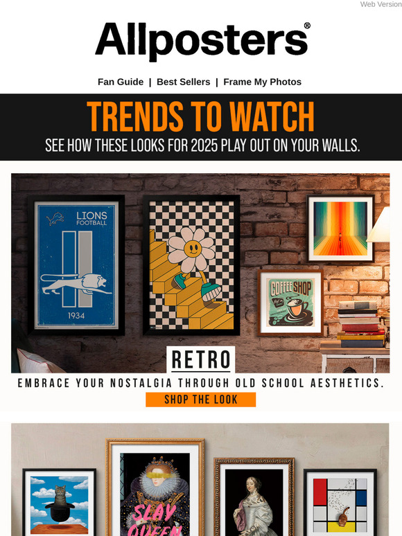 AllPosters Email Newsletters: Shop Sales, Discounts, and Coupon Codes