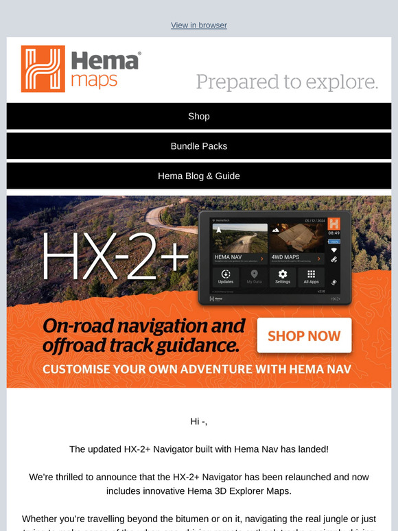 Hema Maps: The updated HX-2+ Navigator built with Hema Nav has landed ...