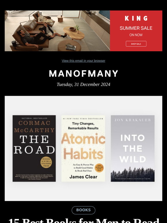 Man of Many: 15 Best Books for Men to Read & more | Milled