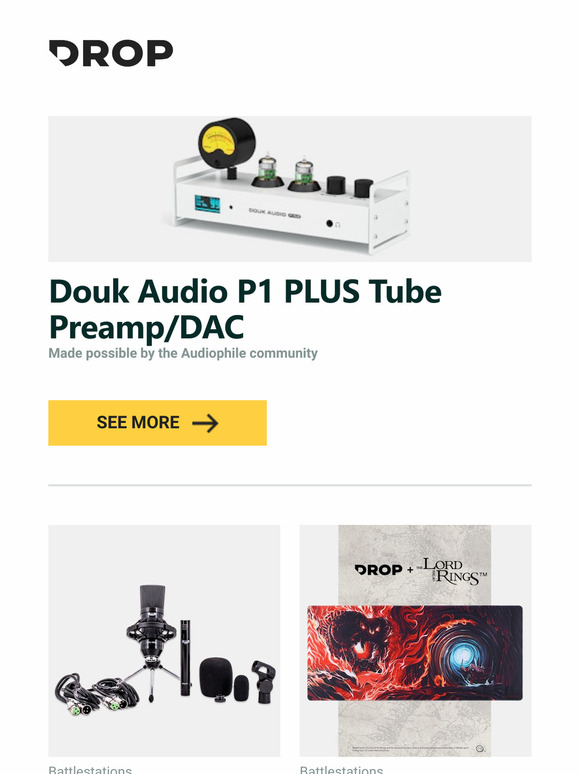 Drop: Douk Audio P1 PLUS Tube Preamp/DAC, CAD Audio GXL1800SP ...