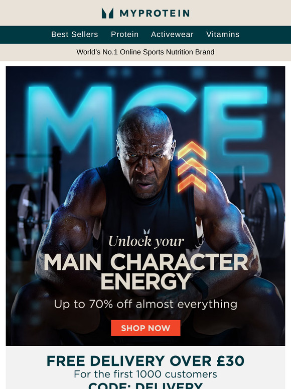 Myprotein: Main Character Energy Unlocked | Up to 70% off | Milled