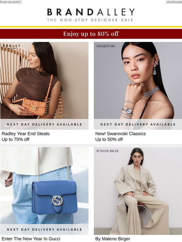 BrandAlley: Radley, Swarovski, Gucci, By Malene Birger, Emma, The Great ...