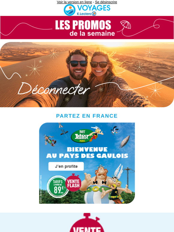 Leclerc Voyages: 🌞 Évadez - vous en 2025 avec nos bons plans ! | Milled