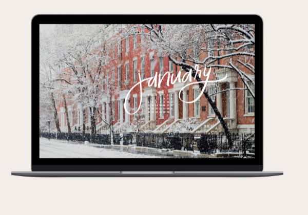 The Everygirl: free january tech backgrounds are here! 🍾 | Milled