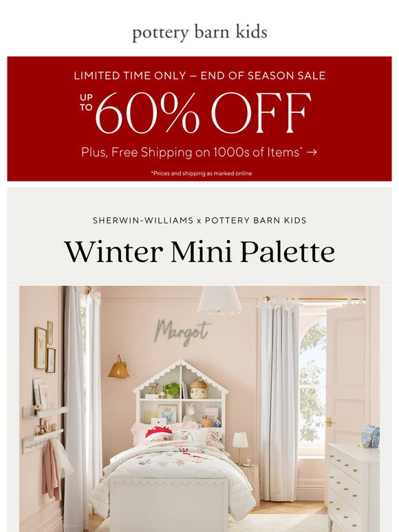 Pottery Barn Kids: We ️ these Sherwin-Williams paint colors | Milled